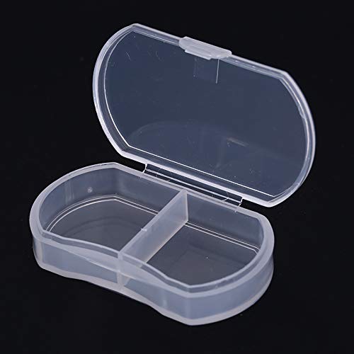Fishing Tackle Boxes 2Slots Adjustable Plastic Fishing Lure Hook Tackle Box Storage Case Organizer Fish Tool Box Fishing Accessories (2pcs)