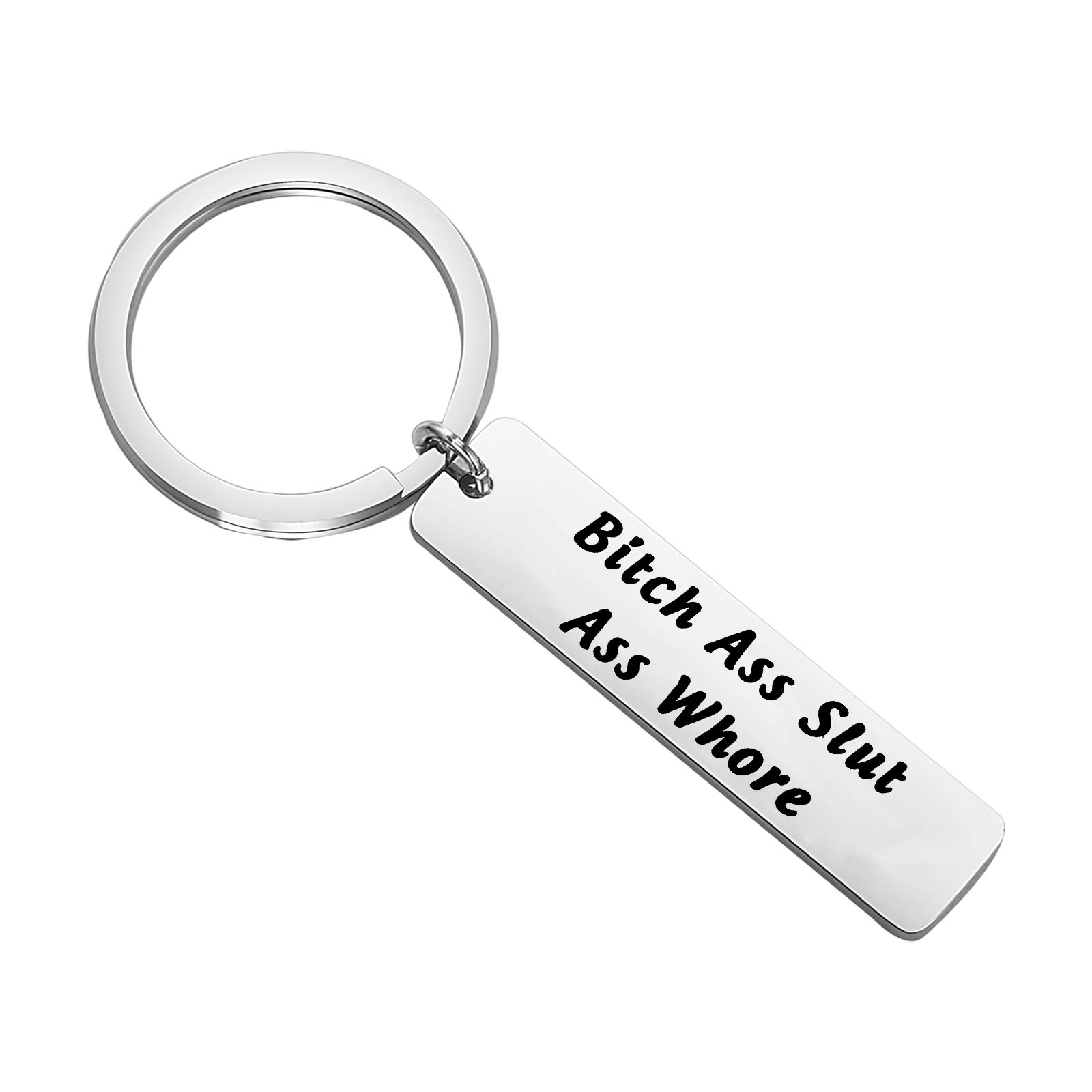 ENSIANTH 90DF Inspired Reality TV Show Gift Bitch Ass Slut Ass Whore Chantel Quote(Bitch Ass Keychain)