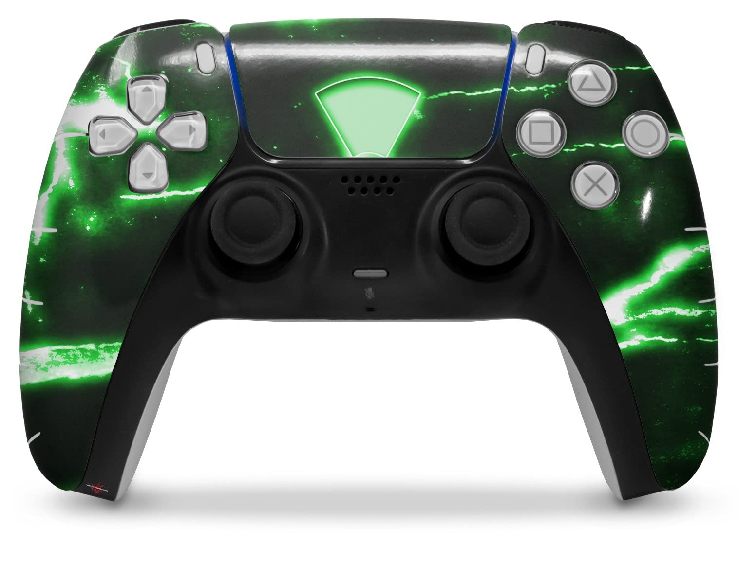WraptorSkinz Skin Wrap compatible with Sony PS5 DualSense Controller Radioactive Green (CONTROLLER NOT INCLUDED)