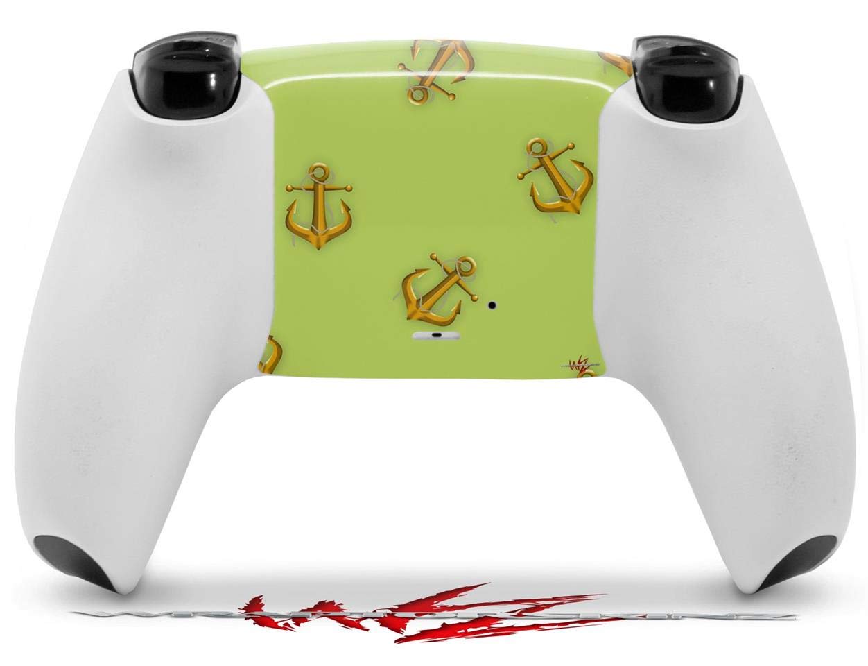 WraptorSkinz Skin Wrap compatible with Sony PS5 DualSense Controller Anchors Away Sage Green (CONTROLLER NOT INCLUDED)