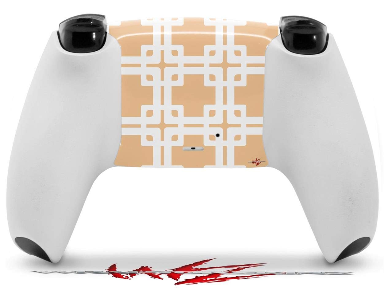 WraptorSkinz Skin Wrap compatible with Sony PS5 DualSense Controller Boxed Peach (CONTROLLER NOT INCLUDED)