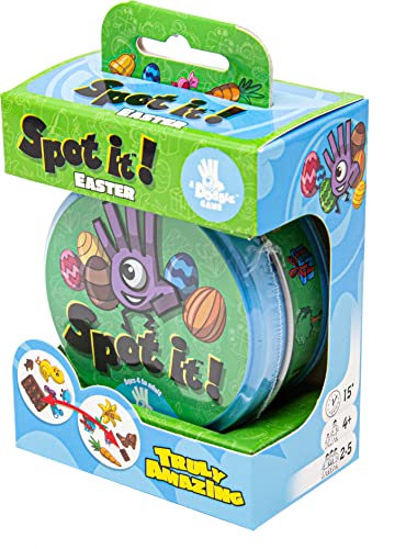 Zygomatic Spot It! Mini Easter - Compact and Exclusive Observational Game! Fun Matching Game for Kids, Ages 4+, 2-5 Players, 15 Minute Playtime, Made