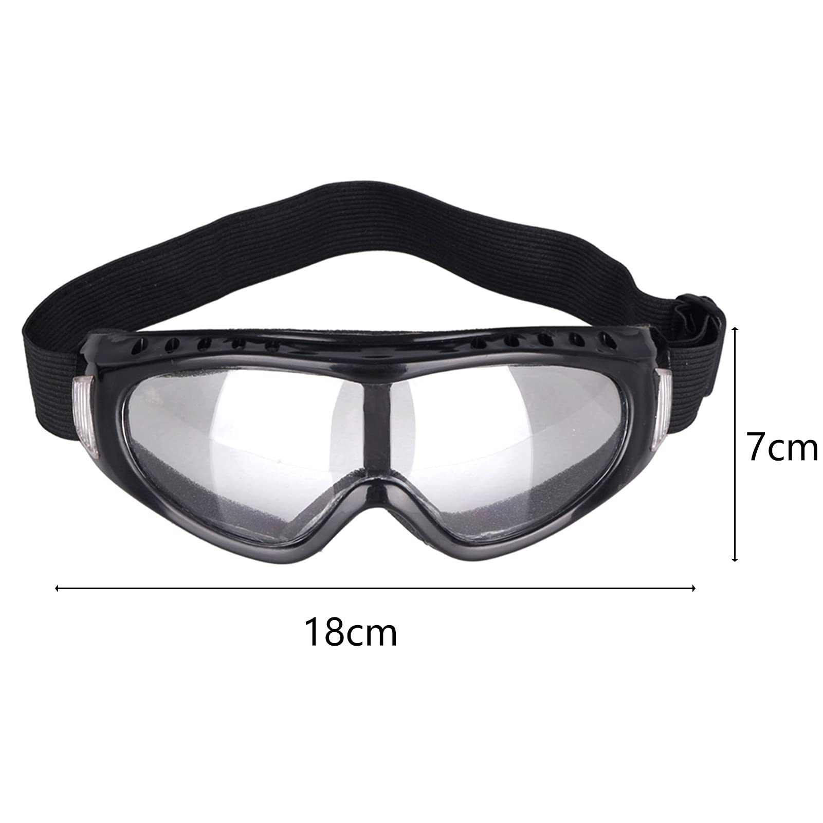 Floralby Ski Goggles Adjustable Strap Snow Ski Glasses Adjustable Strap Wear-Resistant Transparent