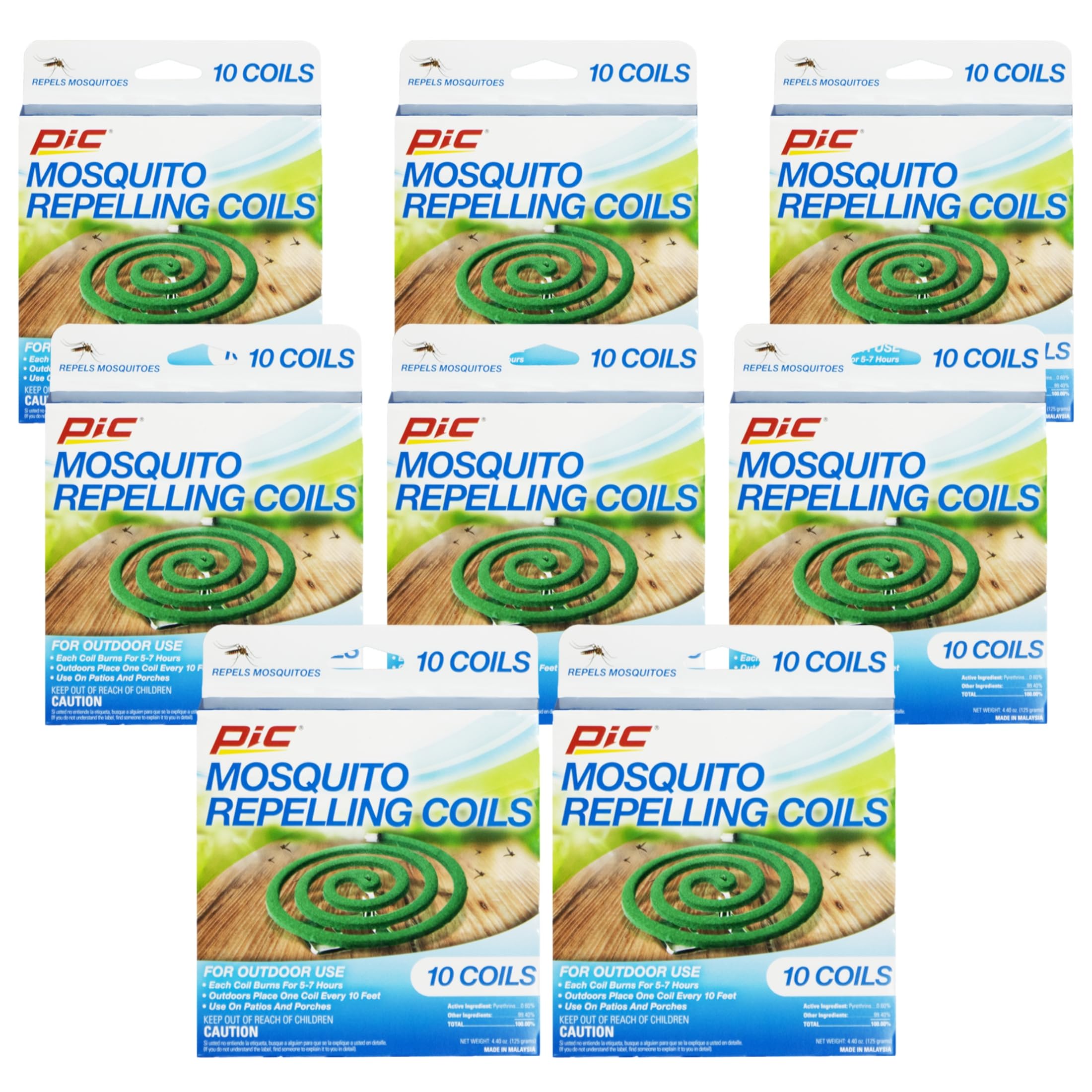 PIC Mosquito Repellent Coils 10 Each (8)