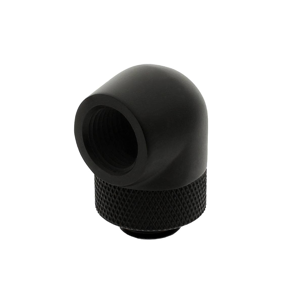 XSPC G1/4" 90 Degree Rotary Fitting V2, Matte Black, 4-Pack