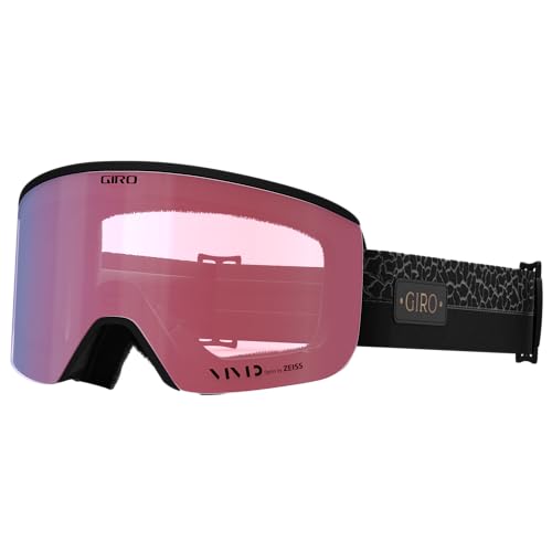 Giro Ella Asian Fit Ski Goggles - Snowboard Goggles for Women - Black Clash Strap with Vivid Copper/Vivid Infrared Lenses