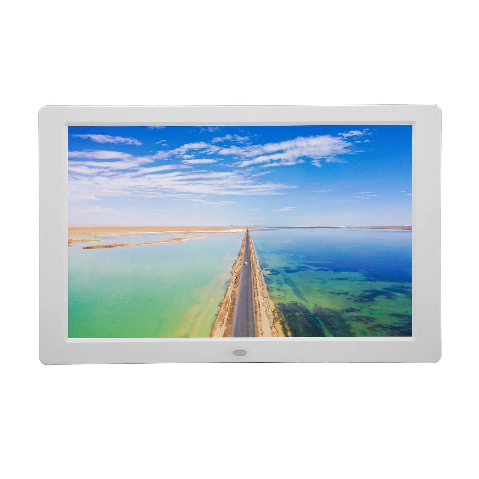 Electronic Photo Album, Digital Photo Frame 12.1 Inch LCD Display 1280 X 800 Builtin Speaker for Music for Videos (US Plug)