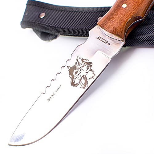 Fixed Blade Knife KANDAR N.343 Camping Hunting Fixed Blade Knife Overall lenght: 10.63in