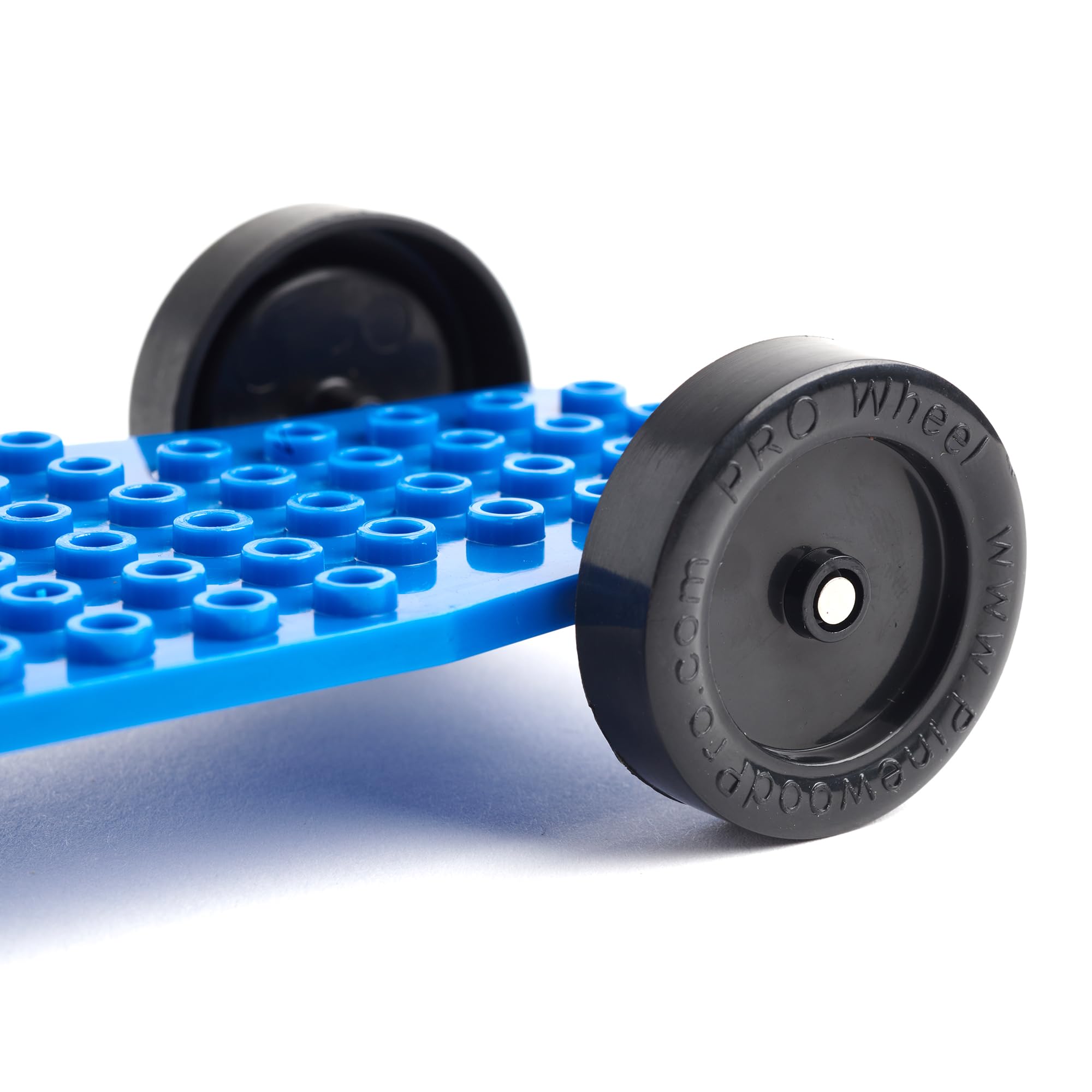 Pinewood Pro Brick Derby™ Car Chassis | Create a Customized car with Lego® Bricks to Race on Pinewood Derby Tracks | Fully Assembled and Ready to Race from Engineered for Speed