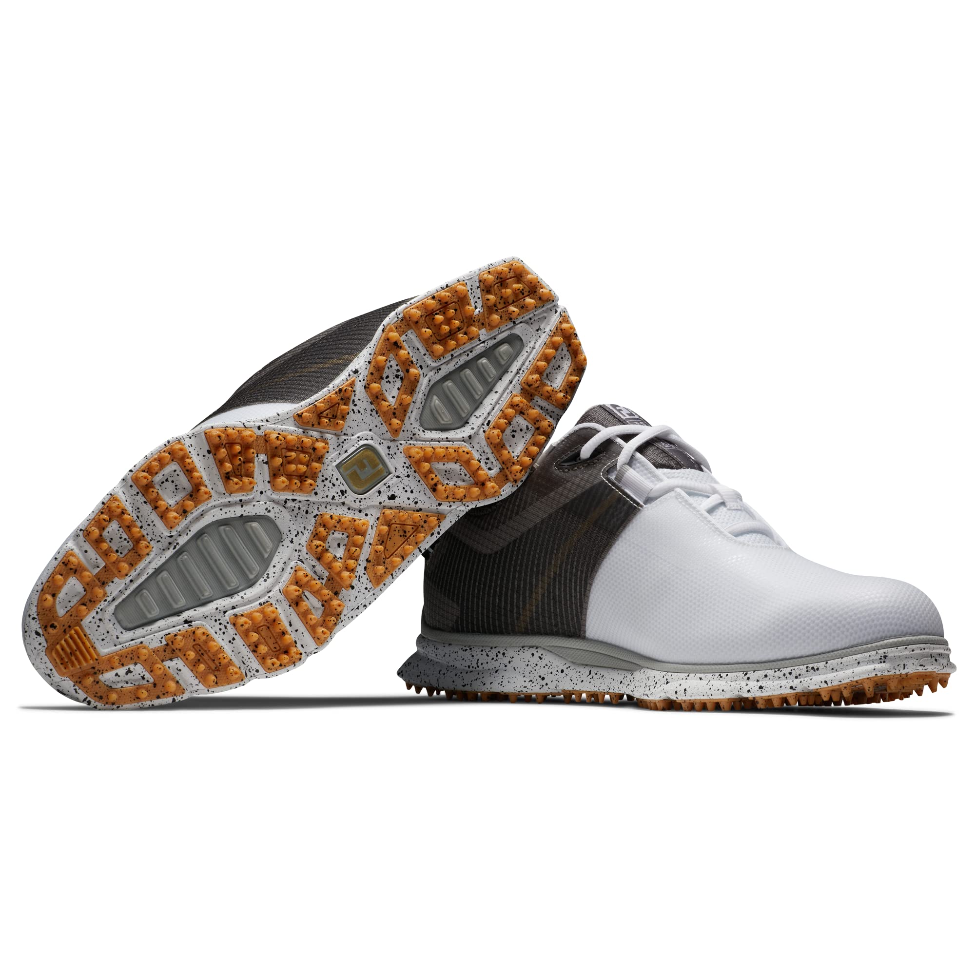 FootJoy Men's Pro|sl Sport Golf Shoe, White/Black/Gold, 9.5