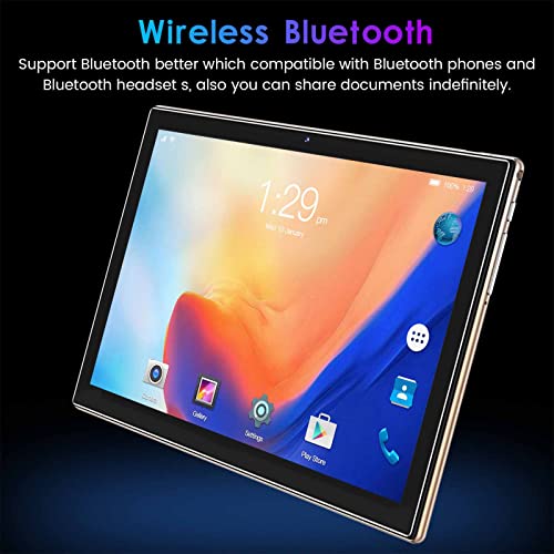 HD Tablet WiFi Bluetooth Android Voice Call Game Tablet 10 Inch IPS Display Screen Dual Camera WiFi 2GB RAM+16GB ROM Rechargeable 4000mAh Android 5.1 System