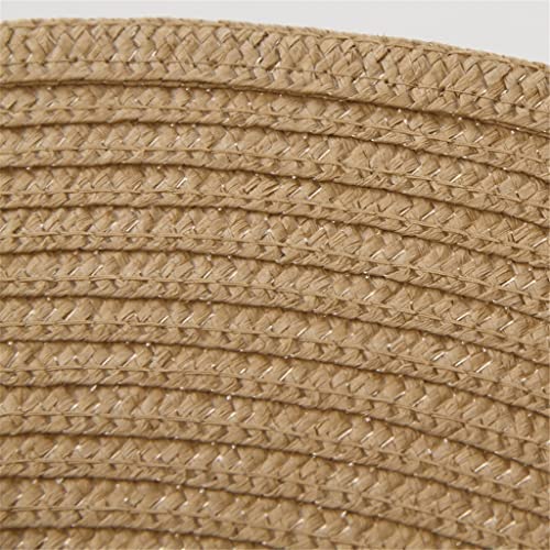 EODNSOFN Oversized Straw Hat for Women Wide Brim Summer Sun Hat Packable Large Paper Beach Hat (Color : F, Size : 56-58cm)