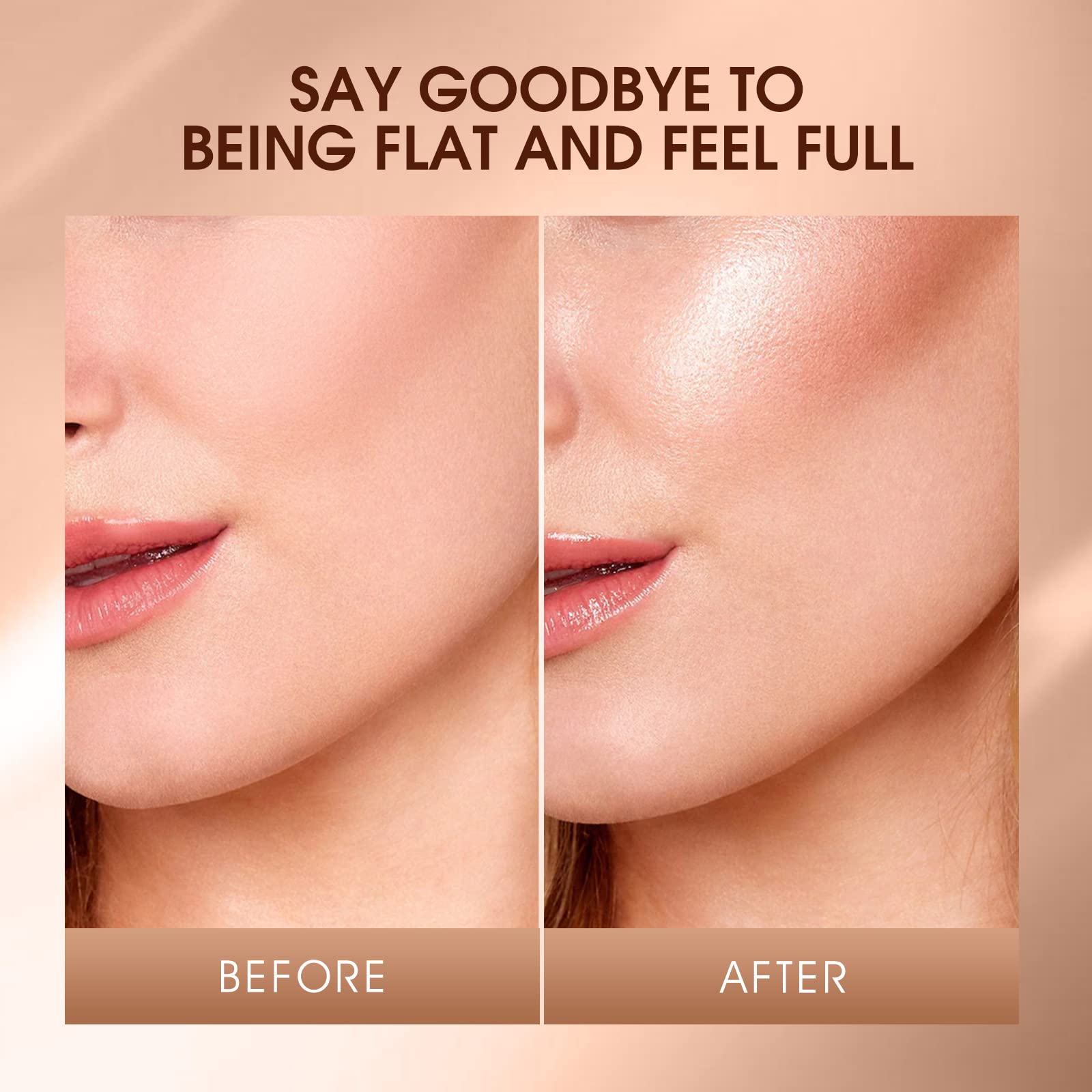 LANGMANNI 1PC Holographic Liquid Body Highlighter, 6 Colors Liquid Illuminator Waterproof Moisturizing Face & Body Highlighter Makeup Smooth Shimmer Makeup 1.35 fl.oz (#4 Bronze)