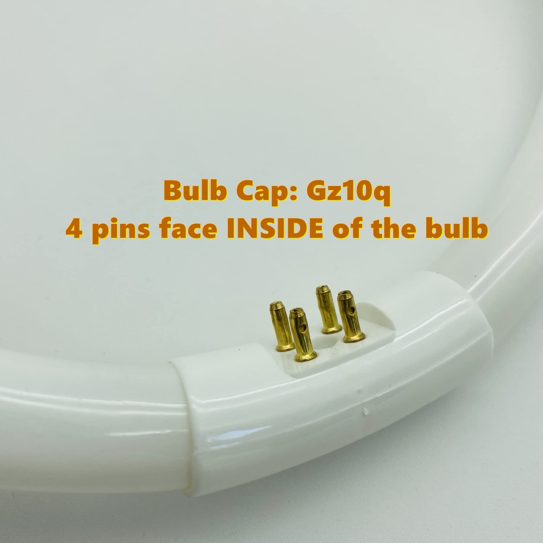Fluorescent T5 22W Circular Mirror Light Bulb Circline Circular Fluorescent Light Bulb Replacement for Floxite/Zadro/Riato Mirror Bulb Round Bulb Cool Daylight 6500K Base G10q 4pin