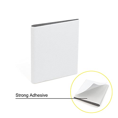 Door Corner Seal Exterior Door Frame Seal Wedge Draft Stopper with Adhesive 4 Pack, White