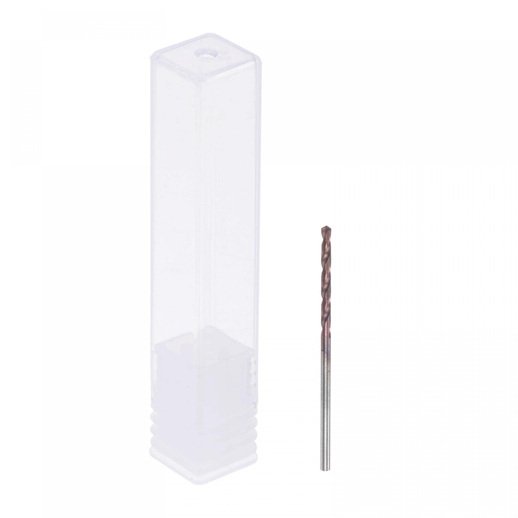uxcell Carbide Twist Drill Bits 1.3mm, DIN K45 Tungsten Carbide AlTiSin Coated Jobber Drill Bits Straight Shank Drilling Cutter for Stainless Steel Alloy Steel