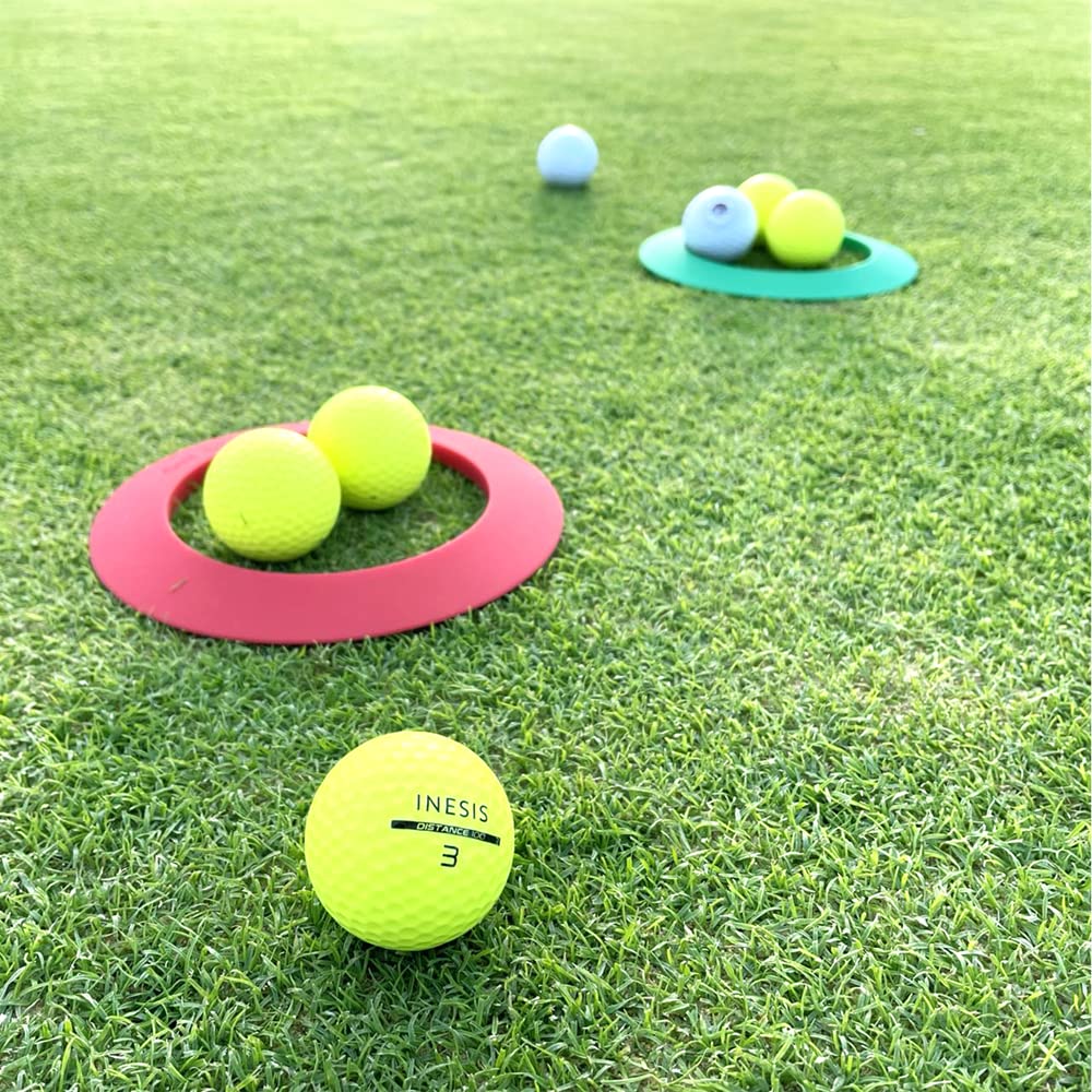 GLANC Golf Putting Mirror Practice Set, 2 in 1 Set Golf Putting Training Aid Equipment - Putting Alignment Mirror with Carry Bag and Golf Putting Hole Cups to Improve Your Putting