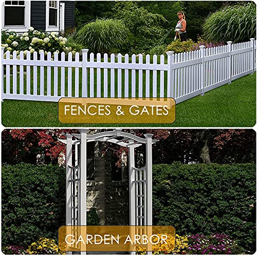 Kdgarden Fence Post Anchor Metal Ground Spike Heavy Duty Black Coated Powder Fence Stakes Post Support Base for 4"x4" Mailbox or Fence Post, 24"x4"x4" Outer Dia (3.5"x3.5" Inner Dia), Pack of 4