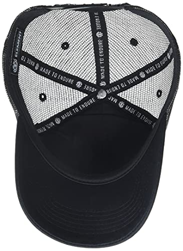 Element mens Icon Mesh Baseball Cap, All Black, One Size US