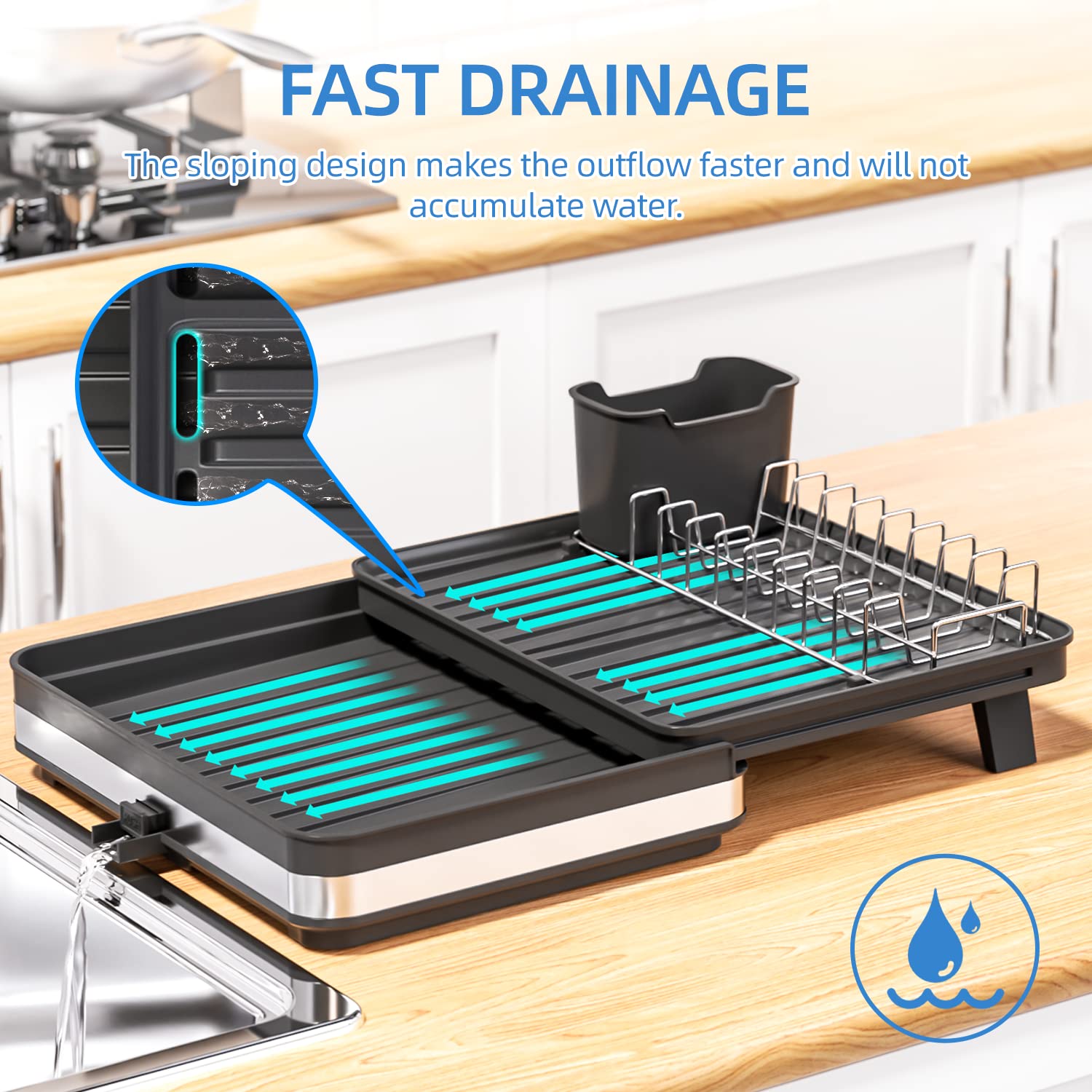 G-TING Expandable Iron Pot Rack Organizer, 8 Adjustable Tiers, Black, 3 DIY Methods, Easy to Install, Solid Construction, 15 x 15 x 10 in