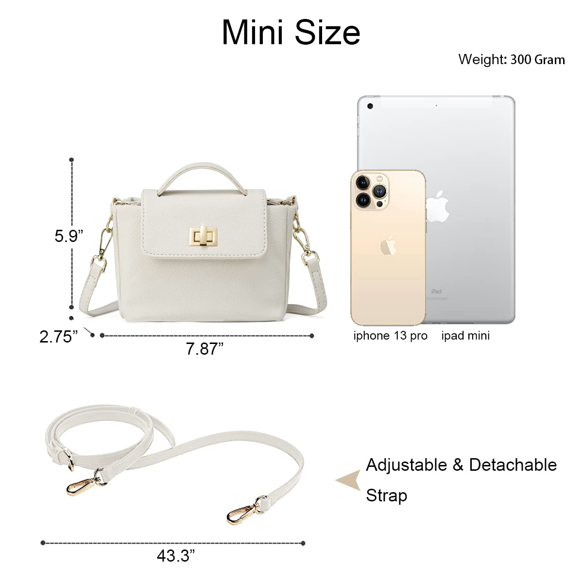 Flapover Retro Mini Top Handle Purse Shoulder Bag Small Crossbody Purse for Women Girls