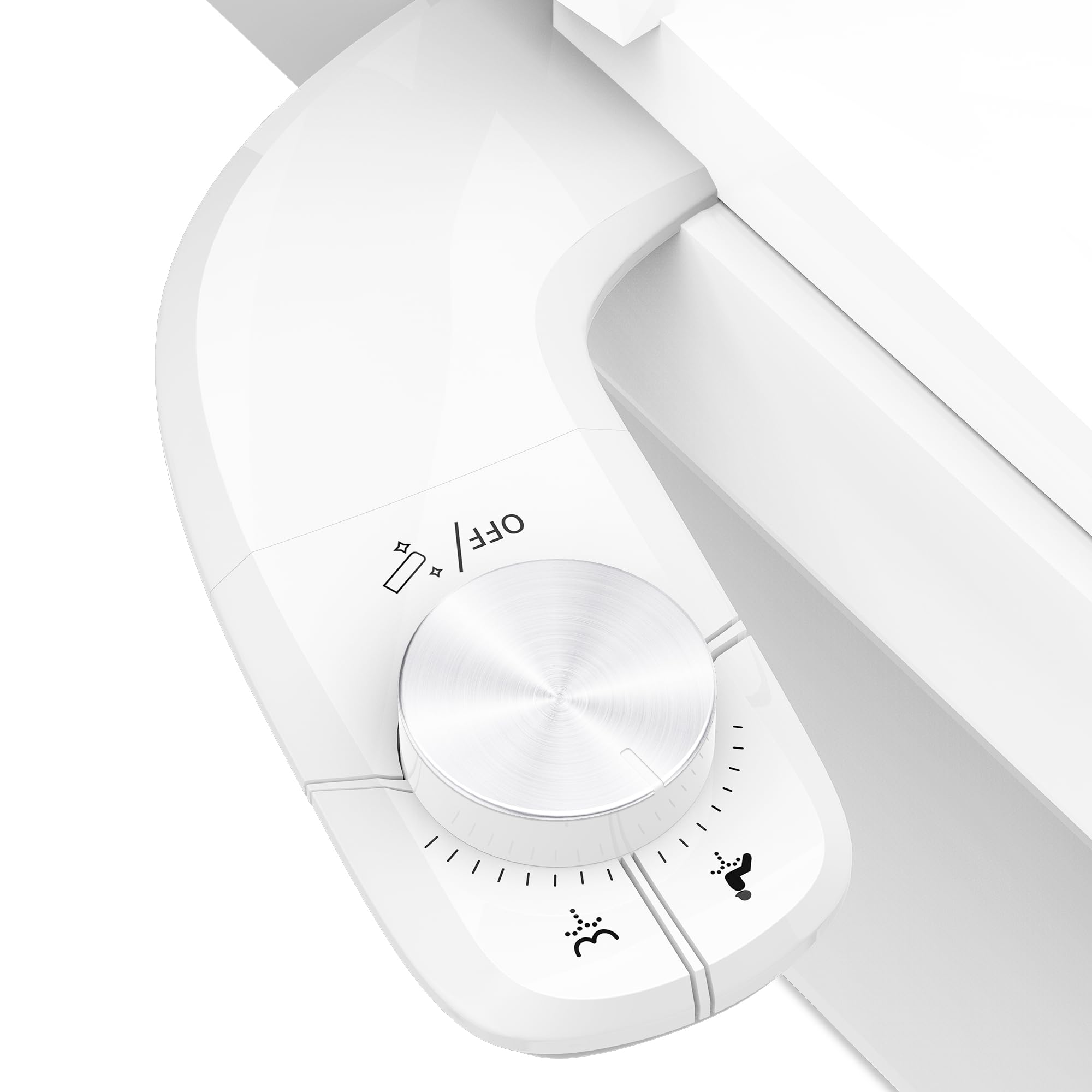 Livilord Bidet Attachment for Toilet, Non-Electric Retractable Self-Cleaning Nozzle for Existing Toilets, Bidet Toilet Seat Attachment with Pressure Controls for Frontal & Rear Wash