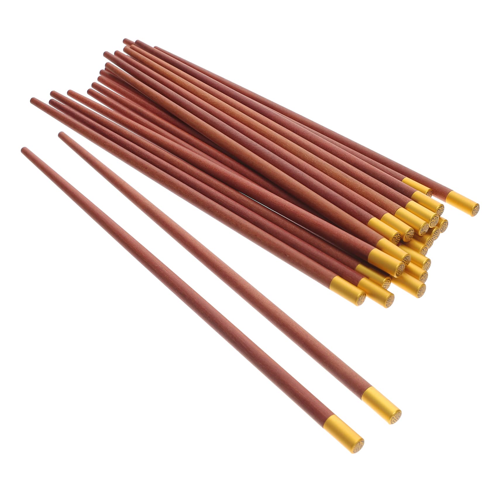 GANAZONO Wooden Cutlery 20 Pairs Chopsticks China Metal Delicate Toddler Chinese Chopsticks