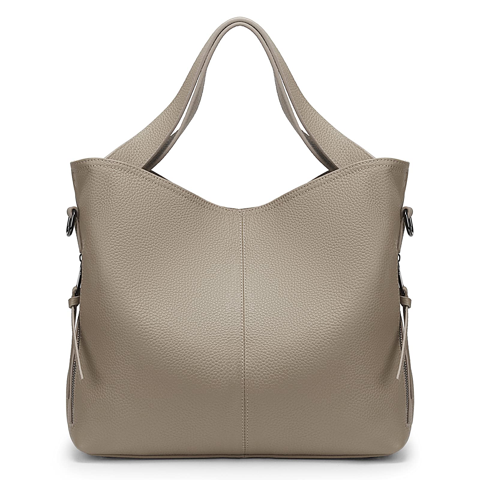 YALUXE Genuine Leather Hobo Bags for Women Slouchy Tote Handbag Purse Crossbody Bag Top Handle Shoulder Bag