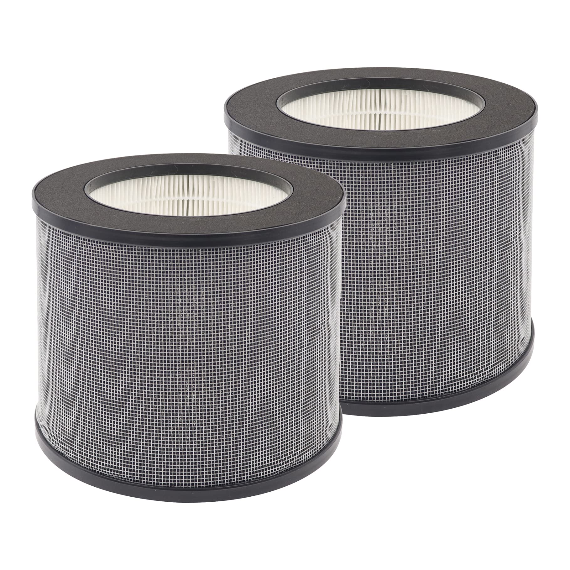 Flintar 2-Pack AP006 H13 True HEPA Replacement Filter, Compatible with TaoTronics TT-AP006 Air Purifier, 3-in-1 Pre-Filter, H13 Grade True HEPA and Activated Carbon Filter Set