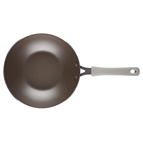 Rachael Ray Cook + Create Nonstick Stir Fry Pan/Wok, 10.5 Inch, Gray