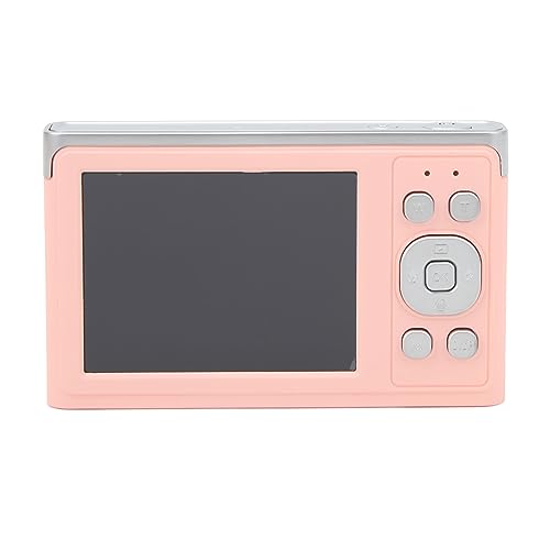 Digital Camera, HD Digital Camera Built in Fill Light 16X Zoom Antishaking Plastic for Outdoor (Pink)