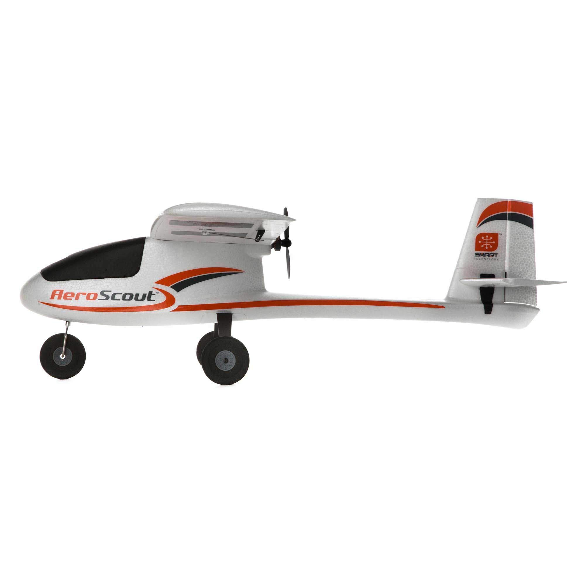 HobbyZone RC Airplane AeroScout S 2 1.1m BNF Basic (Transmitter, Battery and Charger Not Included) HBZ385001, Airplanes Bind and Fly Electric Trainer