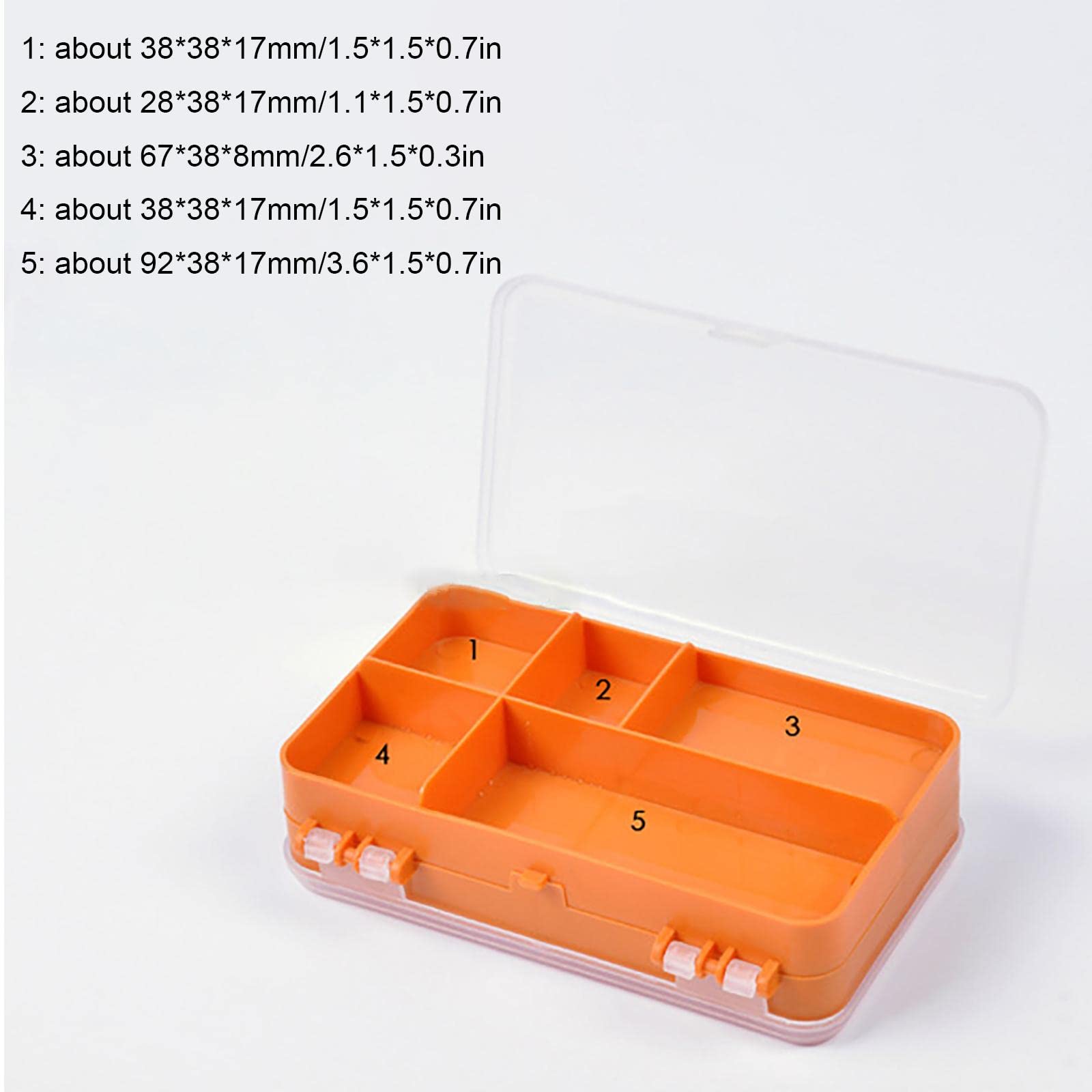 GNMGIZ Double Sided 9 Compartments Fly Fishing Box Large Fishing Lure Hook Boxes for Fishing Accessories Tool Fishing Tackle Container