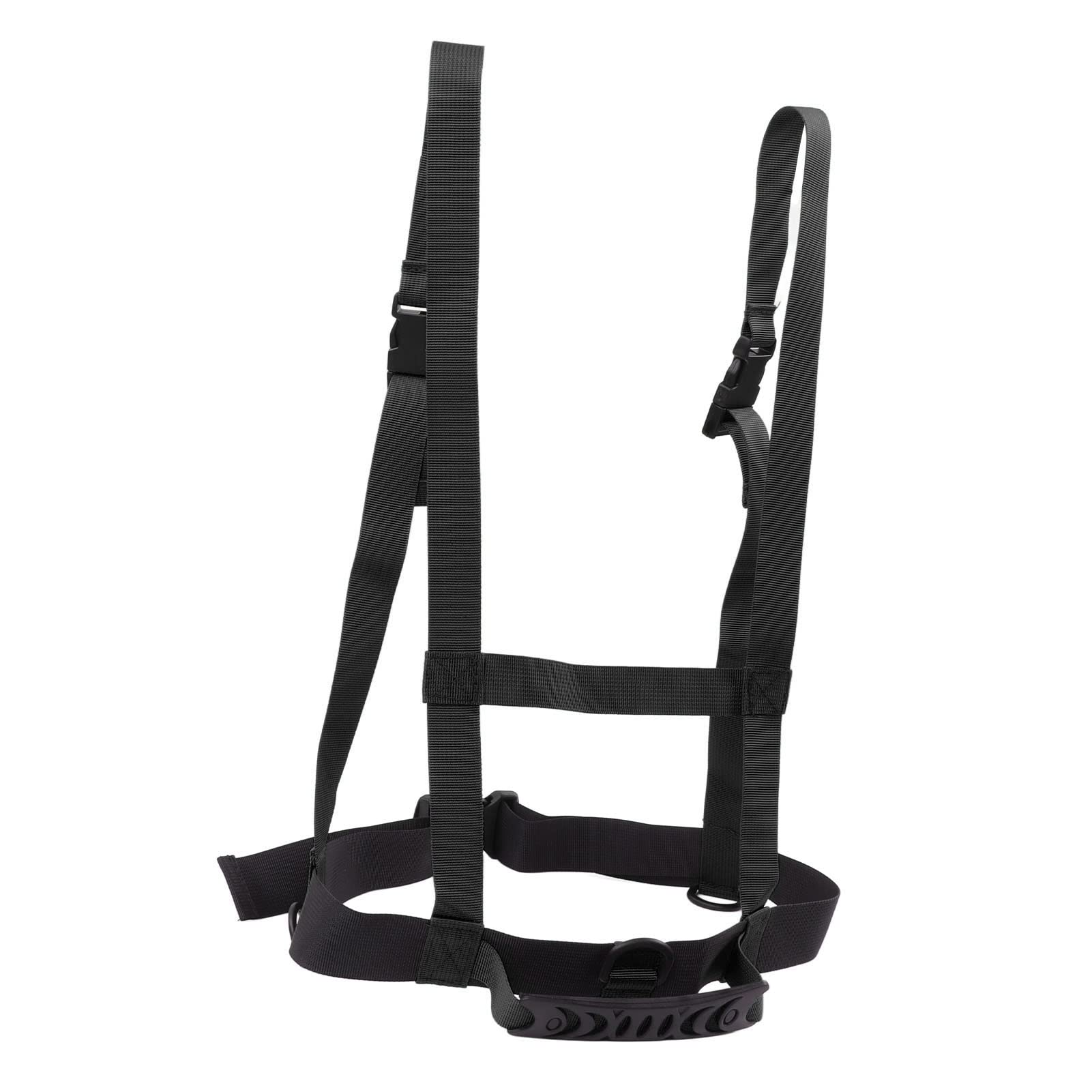 DAUERHAFT Kids Ski Shoulder Harness, Portable Kids Ski Training Leash Widely Applicable for Cycling(Black)