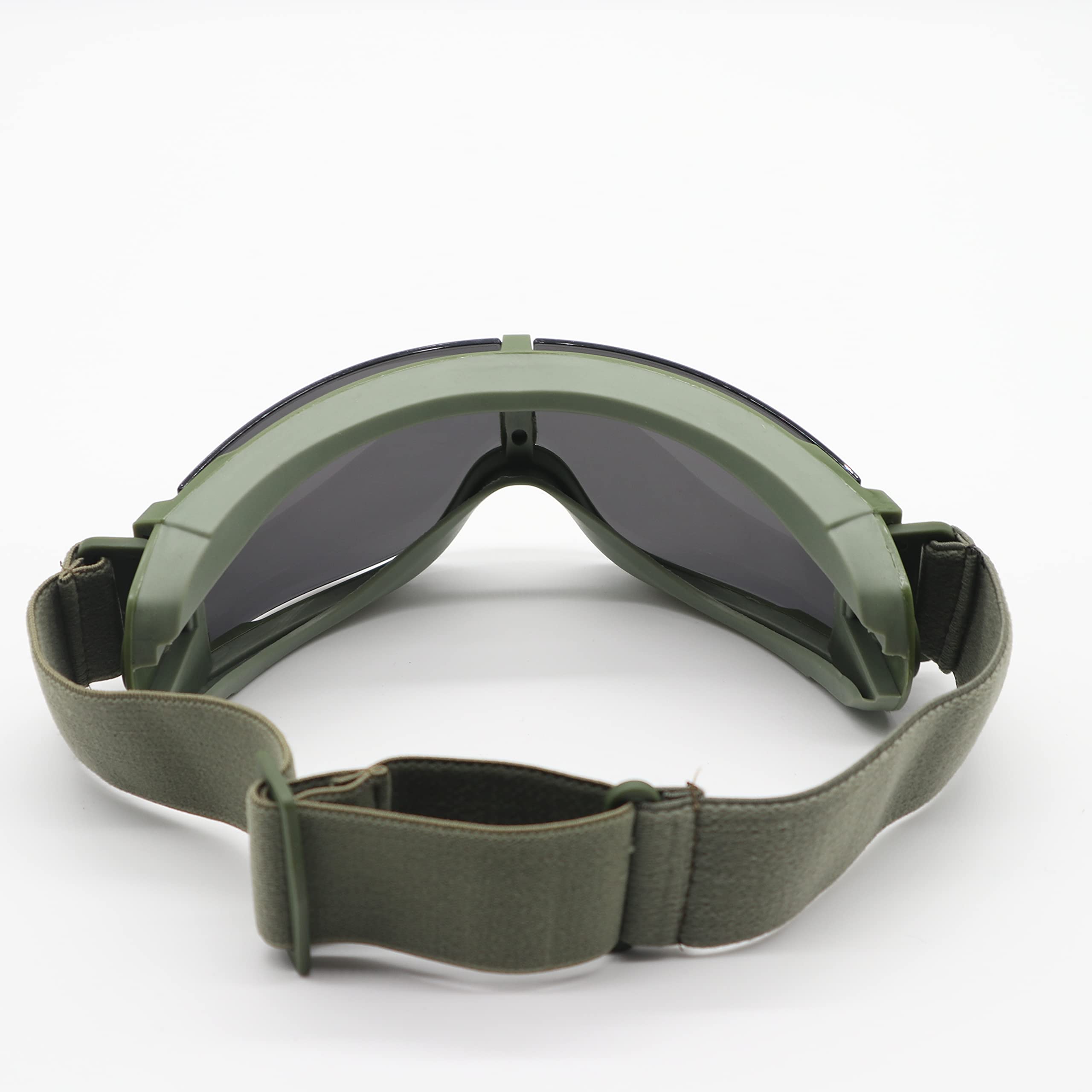 DPLUS Motorcycle Goggles, Ski Goggles, Safety Goggles, Dirt Bike ATV Goggles Protective Combat Tactical Military Goggles (Green)
