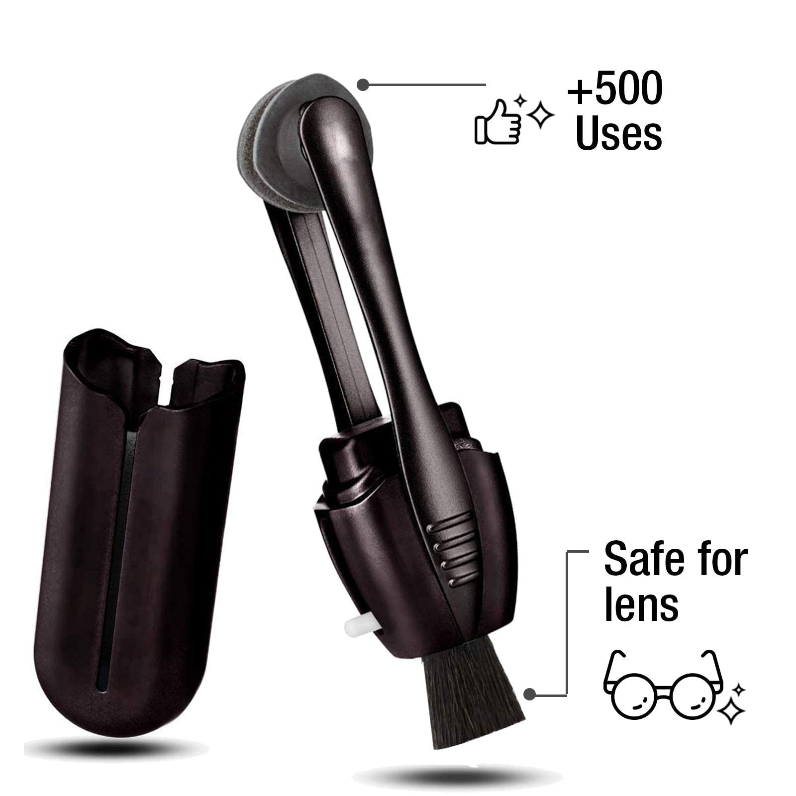 Eye Glasses Lens Cleaner, Microfiber Spectacles Portable Carbon Eyeglasses Cleaner, Efficient and Durable Carbon Microfiber Technology - Eyeglass Cleaner Kit(3pc)