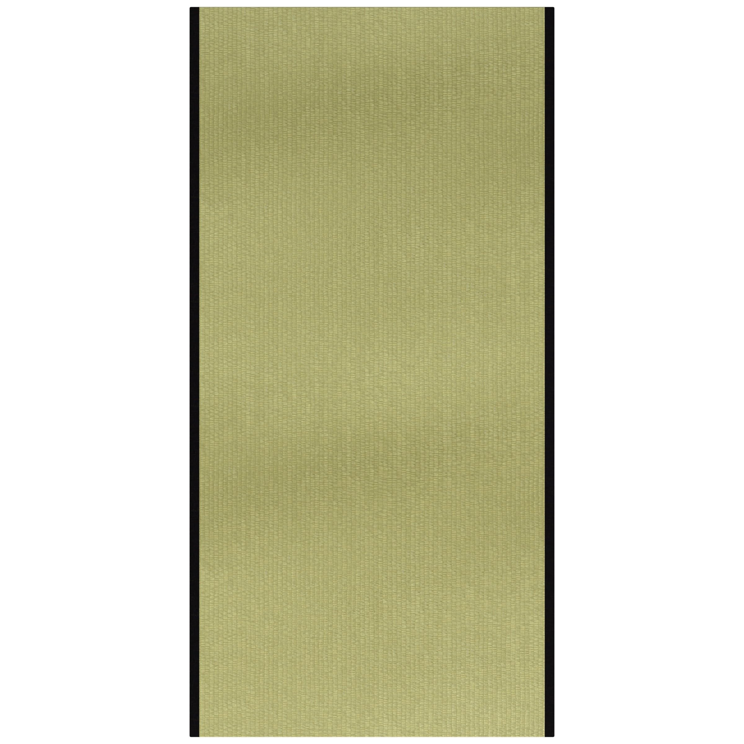 Red Lantern Standard Size Mat Tatami, 6' x 3', Black