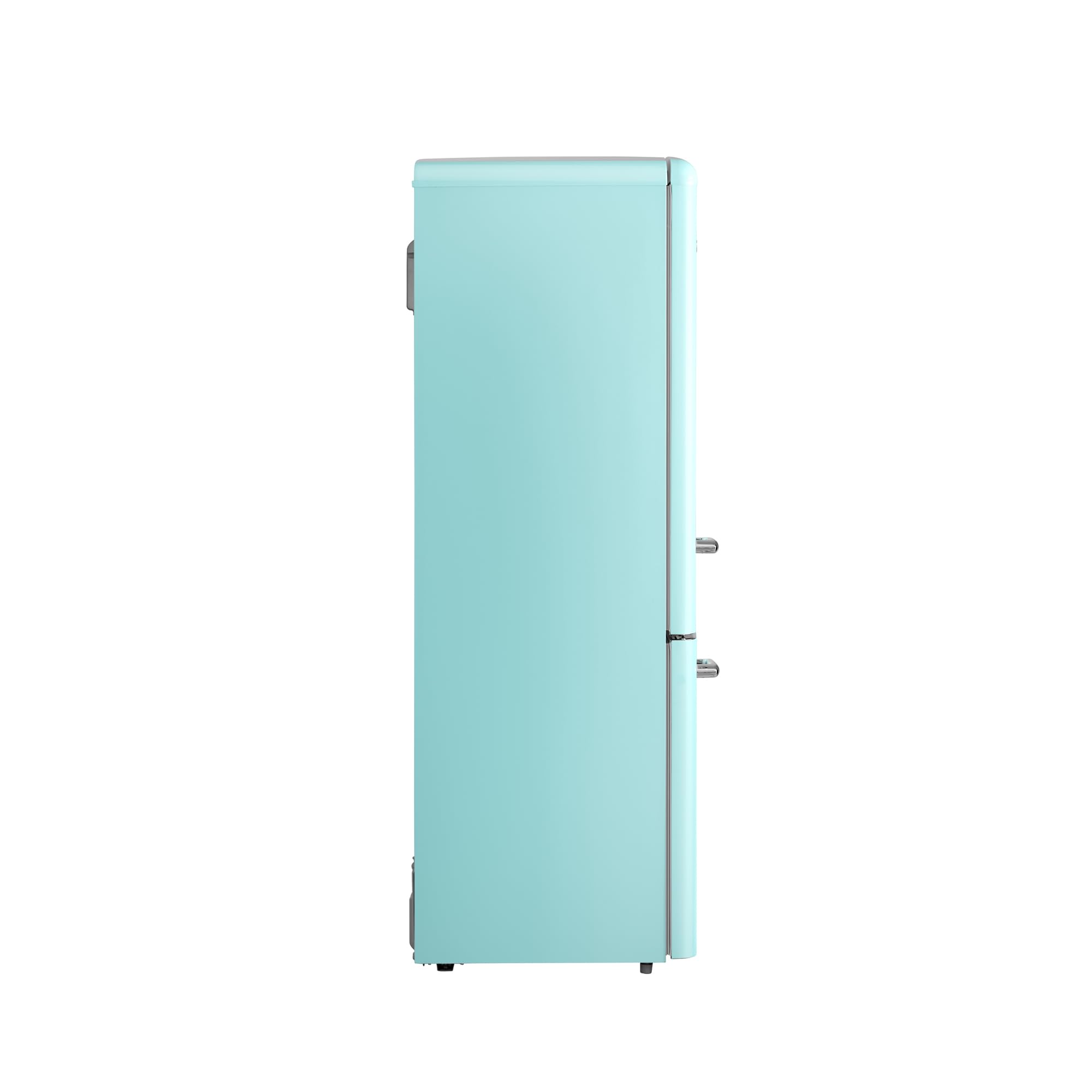 iio RR2 12 cu. ft. Retro Refrigerator Full Size Fridge/Bottom Freezer, Frost Free, LED Light, Multiflow 360°, Small Mini Ice Cube Tray, 1 Fruit slot, Dorm Office Quiet Compressor (Rose Pink)