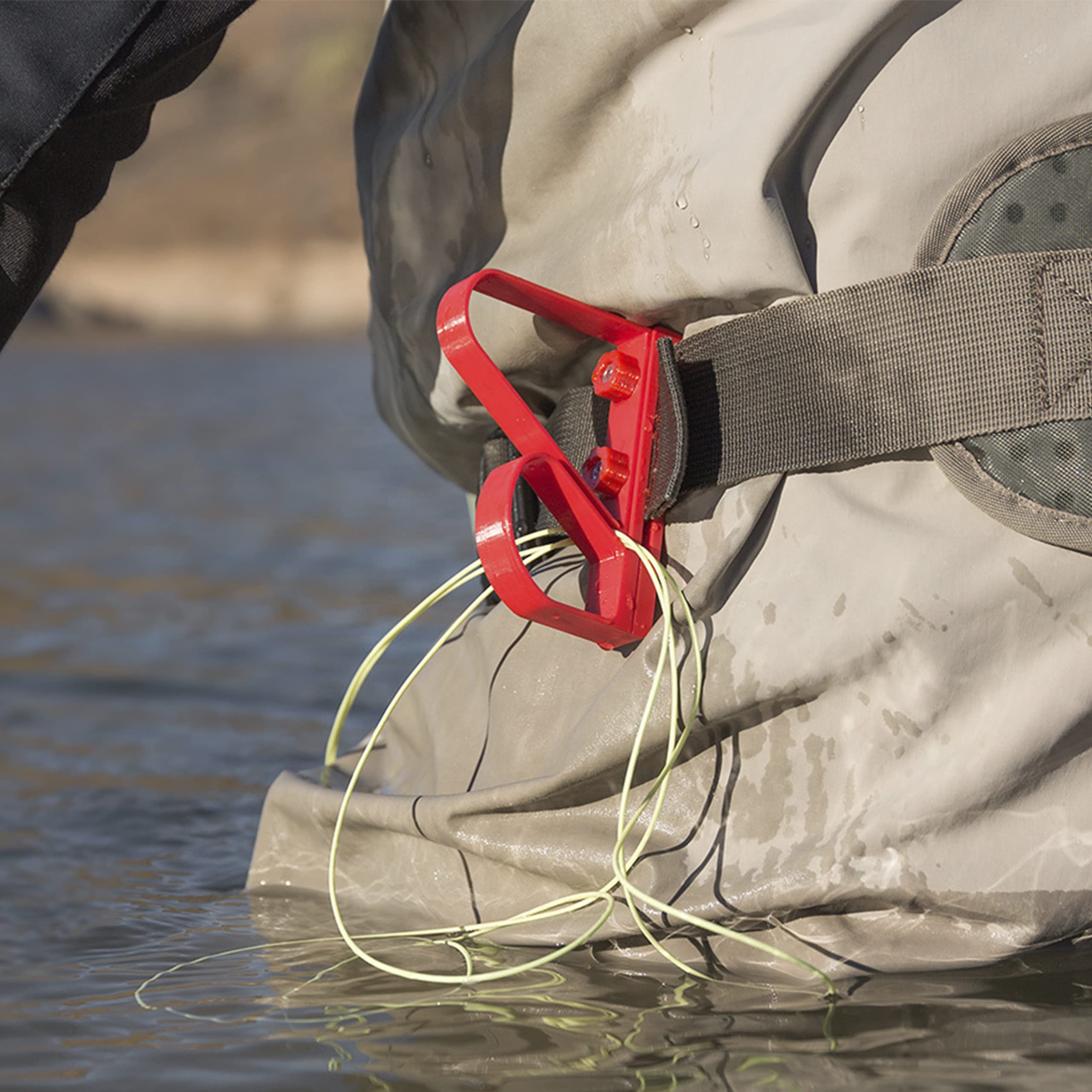 Fly Fishing Line Holder, Fishing Accessories and Essential Equipment (Military Green)