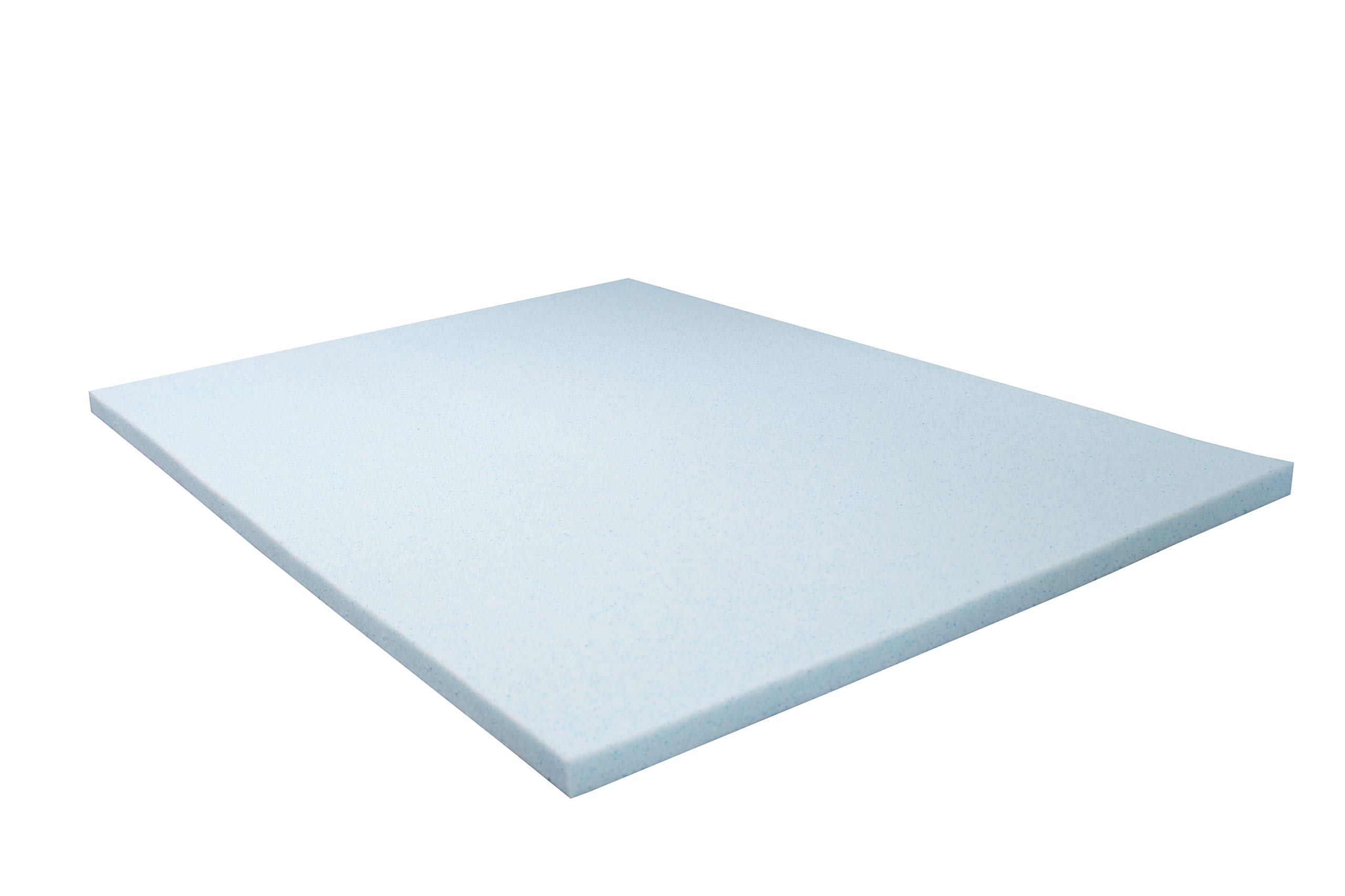 LOUNJ Gel Memory Foam Mattress Topper, Made in USA (Full XL)