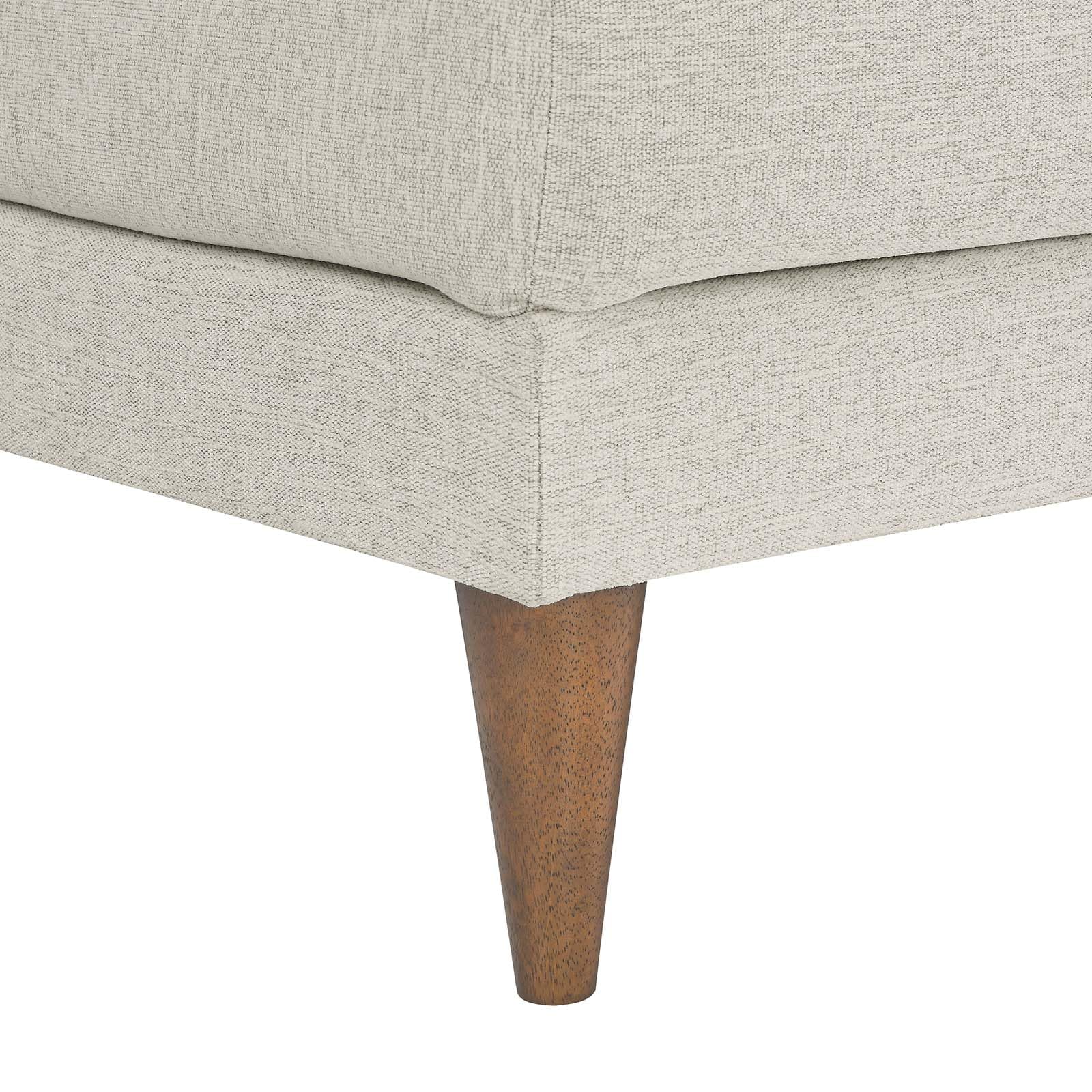 Modway EEI-6481-HEI Zoya Down Filled Overstuffed Ottoman, Ivory Fabric