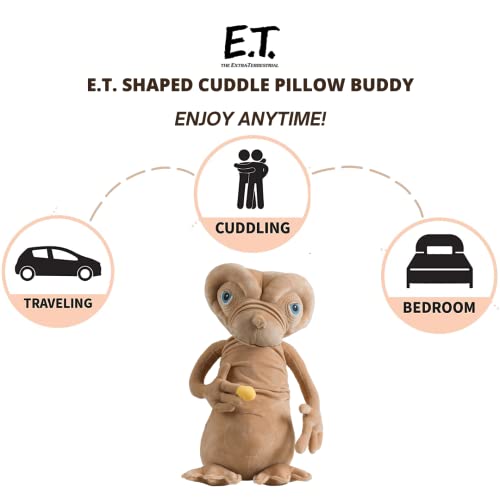 Franco E.T. The Extra-Terrestrial Super Soft Plush 17 inch Cuddle Pillow Buddy, One Size