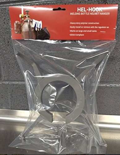 Hel-Hook Plastic Welding Hanger, Welding Accessory, Hang Your Welding Helmet, TIG Torch, MIG Torch, Gloves and More (Gray)