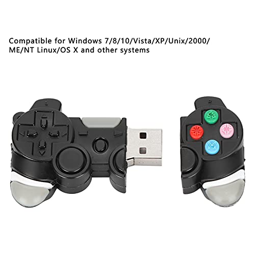 GOWENIC Cartoon Flash Drive USB Flash Memory 16GB/32GB/64GB/128GB Memory Stick Cartoon Black Game Controller Shape Mini Thumb Drive Memory Stick for Data Storage Transmission (16GB)