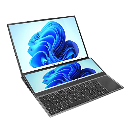 Dpofirs Touch Display for Business and Student Laptop, Win11 Touchscreen Laptop with 16in 14in Dual Screen, Gaming Laptop for Core I7 Processor 16GB 64GB Support Dual Graphics Cards