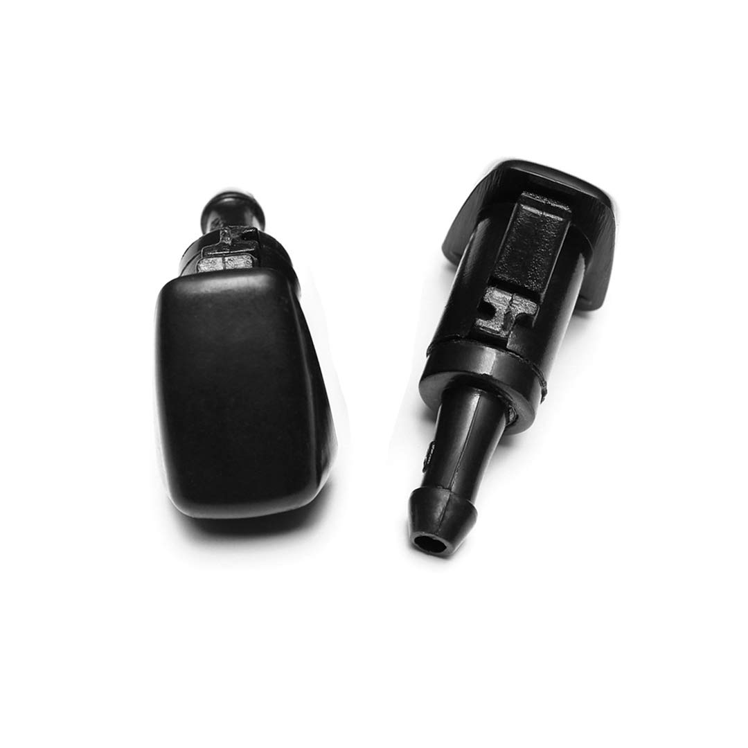 Direct Replacemnt Adjustable Windshield Washer Nozzle Mist Spray Type for 2002-2004 Oldsmobile Bravada, 2002-2009 GMC Envoy, 2002-2009 Chevrolet Trailblazer, Replace OE for 15878745