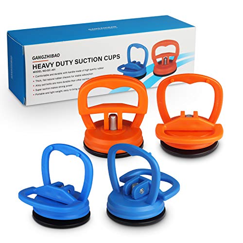 GANGZHIBAO 4pcs Heavy Duty Suction Cups- Dent Puller Suction Cup Repair Tool for iMac,Computer,MacBook,iPhone,LCD Screen Remove Opening Tool for Dent Puller Remover for Car Dent Repair