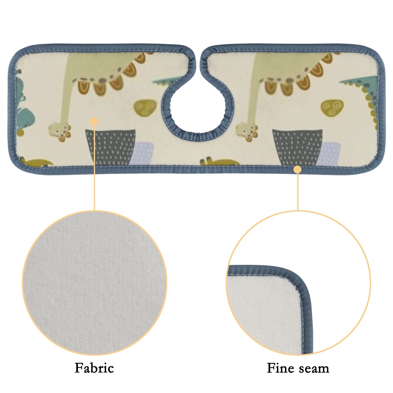 Kitchen Faucet Absorbent Mat 3 Pieces Dinosaurs in the Nature Faucet Sink Splash Guard Bathroom Counter and RV,Faucet Counter Sink Water Stains Preventer