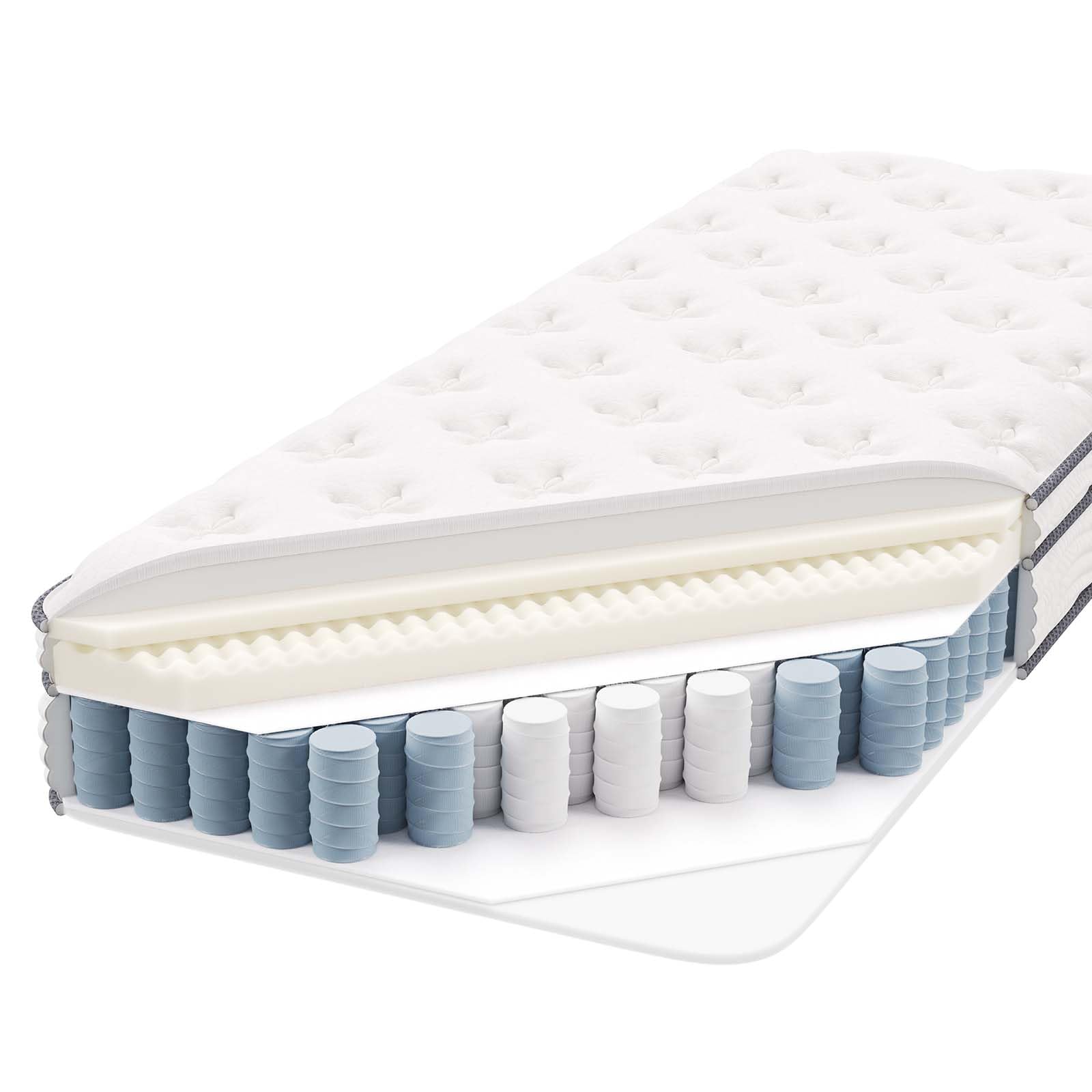 Modway Jenna 6" Innerspring and Foam Narrow Twin Mattress in White