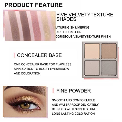 Eyeshadow Palette, 10 Colors Nude Eyeshadow Palette Smooth Matte Eye Makeup Palette,High Pigmented, Naturing-Looking, Ultra-Blendable,Long Lasting High Pigment Nude Matte Eyeshadow with 6 Eyeshadow Brush (04#)